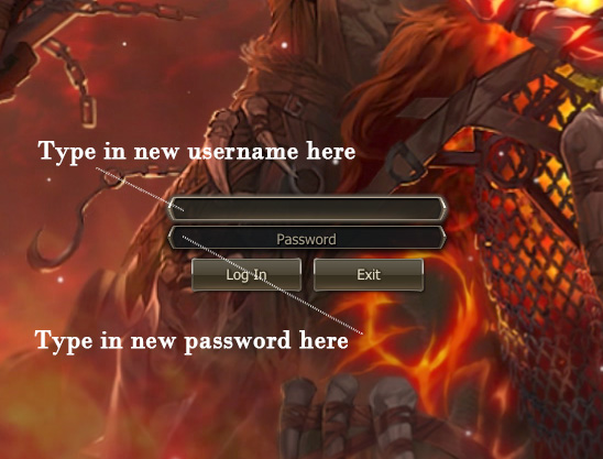 L2 Dragon - Login to the Account Panel